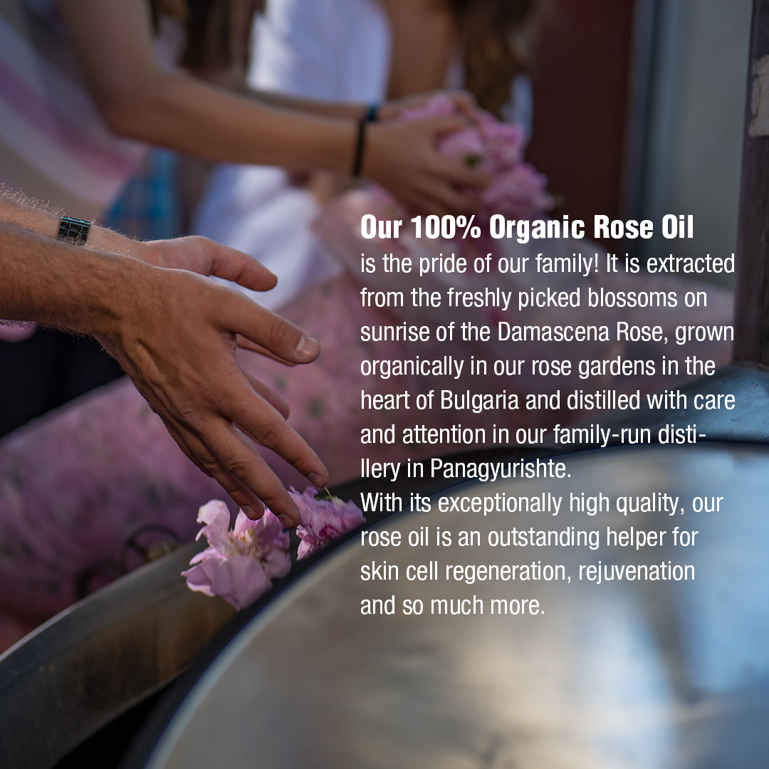 Organic Essential Oil of Roses - Rosa Damascena Oil | InaEssentials.US