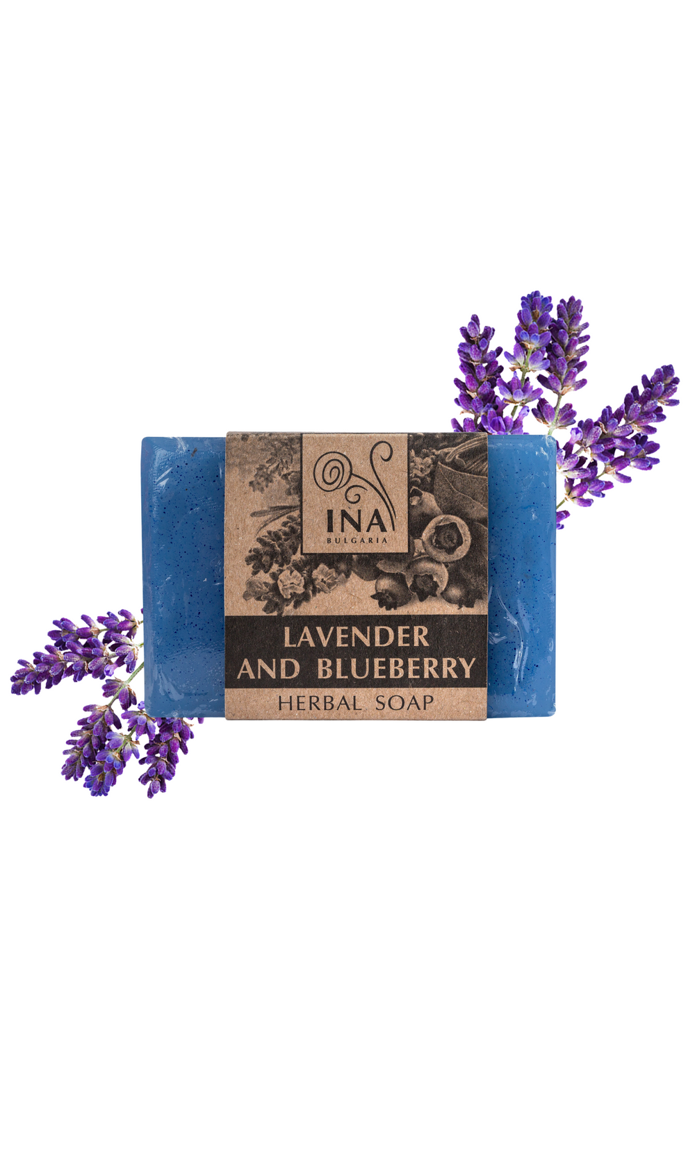 Natural Herbal Soap with Lavender and Blueberry | InaEssentials.US